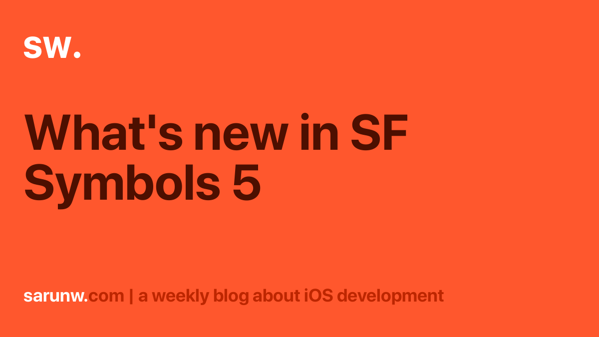 What's new in SF Symbols 5 | Sarunw